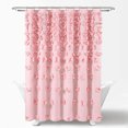 Lush Decor Pink Riley Textured Shower Curtain, 72" x 72" - Walmart.com