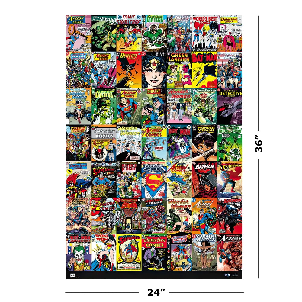 Wonder Woman Comic Strip Collage