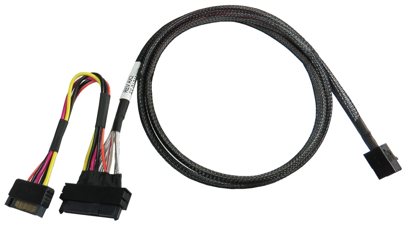Mini SAS HD (SFF-8673) PCIe Gen 4.0 to U.2 (SFF-8639) Cable - 100 CM ...