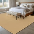 Beige Tan Washable Area Rug 5x7 Light Brown Solid Background Autumnal ...