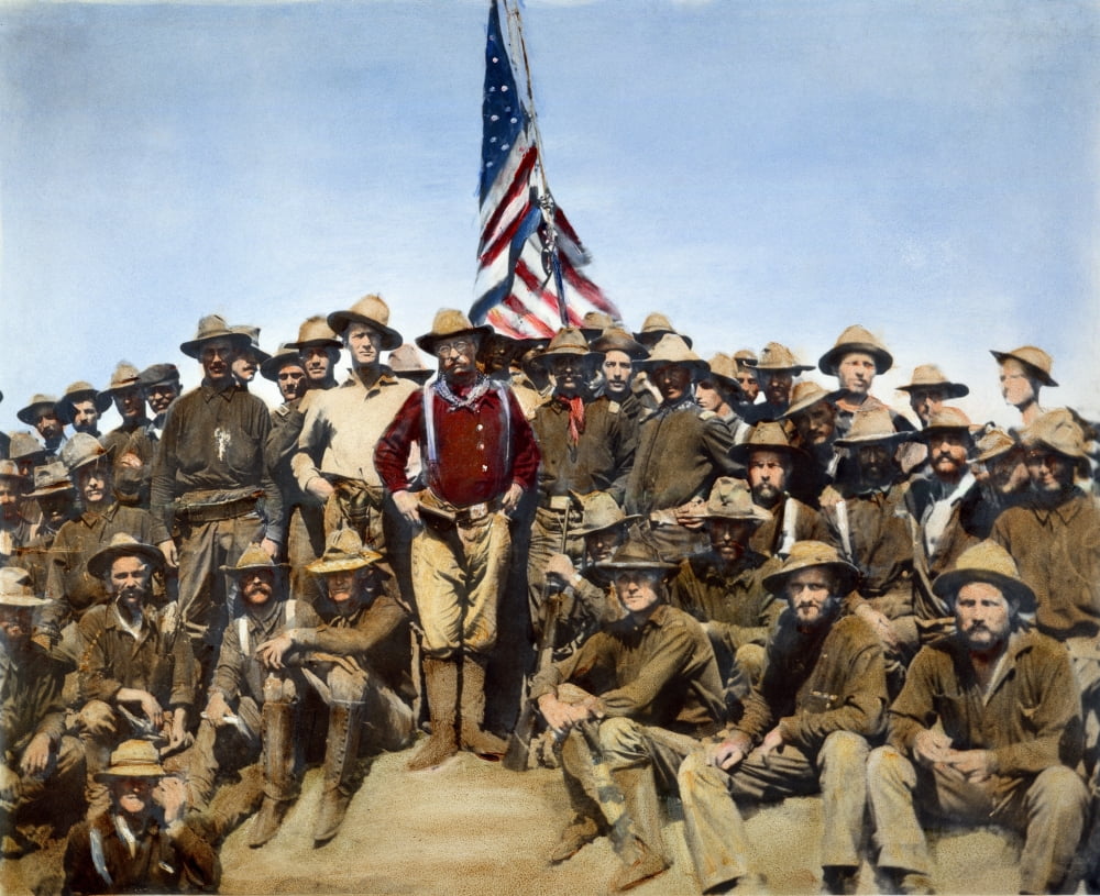 Theodore Roosevelt 1898 Ncolonel Theodore Roosevelt Wearing Red Shirt Theodore Roosevelt 1898 Ncolonel Theodore Roosevelt Wearing Red Shirt