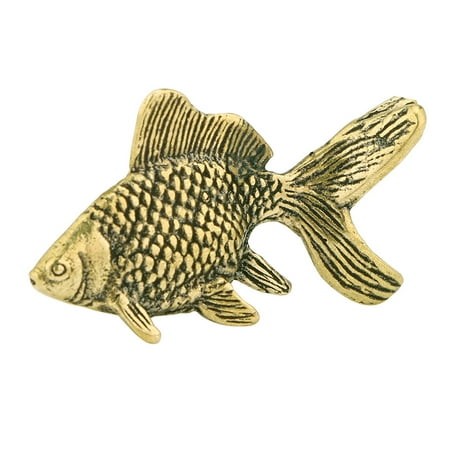 suyin Solid Copper Koi Antique Feng Shui Handicraft Tea Pet Brass Carp ...