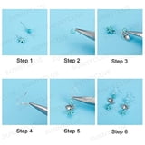 1Box DIY 10Pair Ocean Beach Theme Turquoise Earring Making Kit Starfish ...