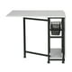 Sew Ready Mobile Fabric Cutting Table with Storage 30" H in Charcoal ...