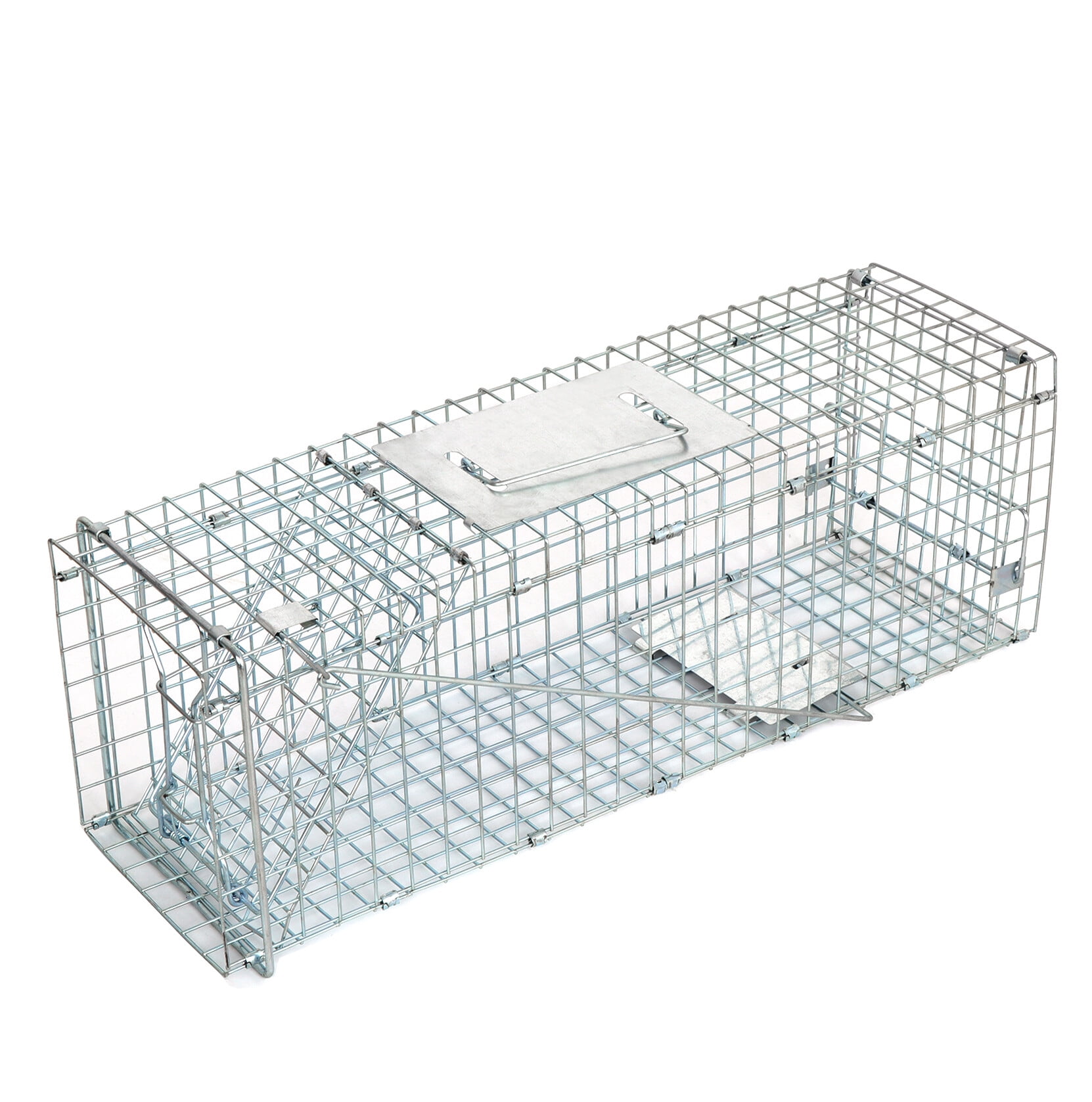 SuperDeal 24" Animal Trap Humane Capture Steel Cage or Rodent Control ...