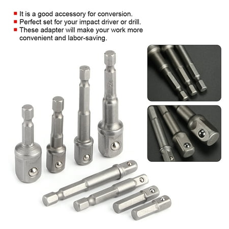 Socket Bit Adapter Drill Bit Bar Socket Shank Adapter Drill Bit Driver ...