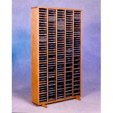 Solid Oak Wall or Shelf Mount CD Cabinet - Walmart.com