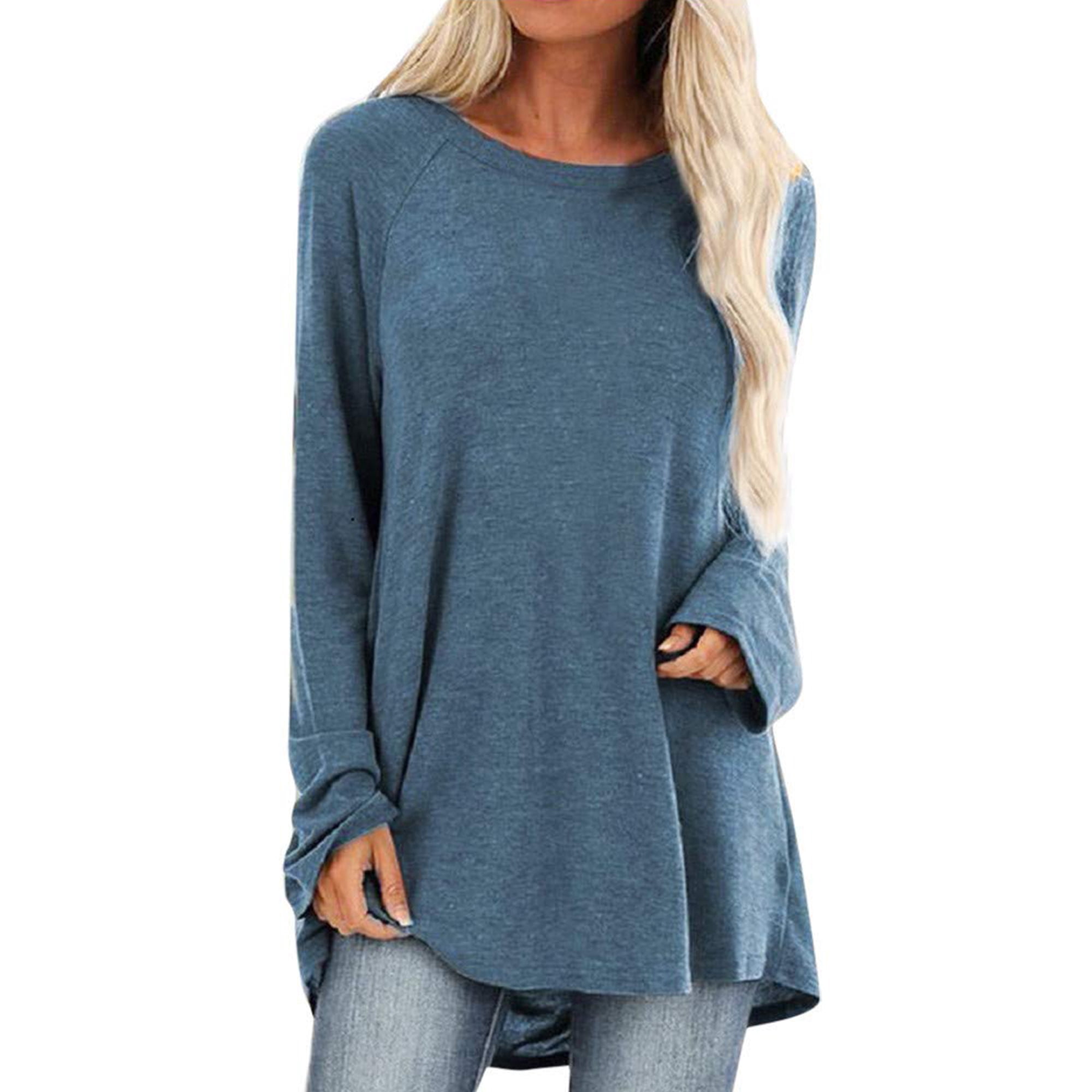 Click here for Luxur Ladies T Shirt Crew Neck Tee Long Sleeve T-S... prices