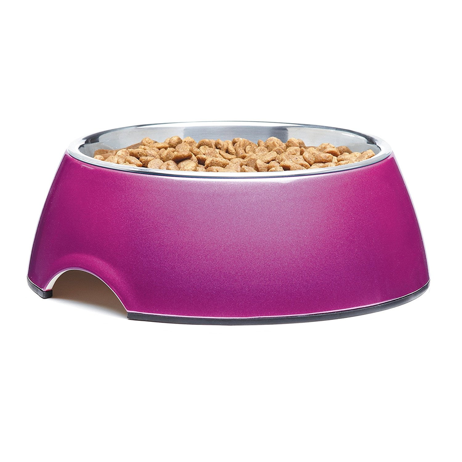 Zack and Zoey Shimmer Melamine Dog Bowl - Pink - 25 oz - Walmart.com