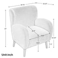 Modern Wood Frame Wingback Accent Arm Club Chair, Camel - Walmart.com