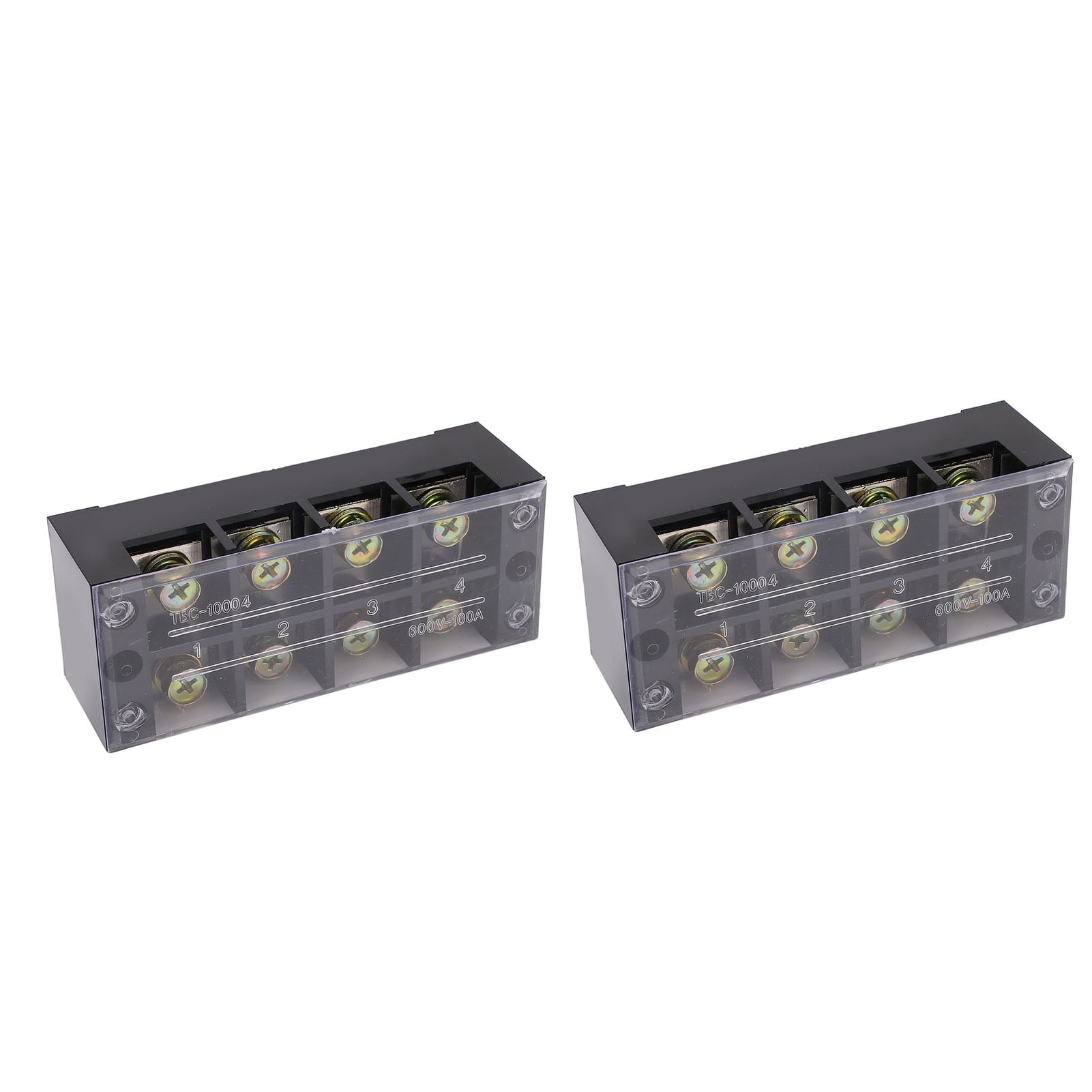 Terminal Block, 100A 600V PC and Copper Distribution Block Terminal ...
