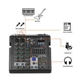 4 Channels Mixer B4 Sound Table Professional DJ Mixing Console Built in ...