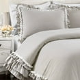 Lush Decor Ella Shabby Chic Ruffle Lace Polyester Comforter, Full/Queen ...