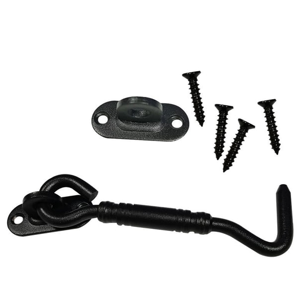 3 Pieces, Window Bracket, Stainless Steel Shed Latch, 4 inch, Black ...