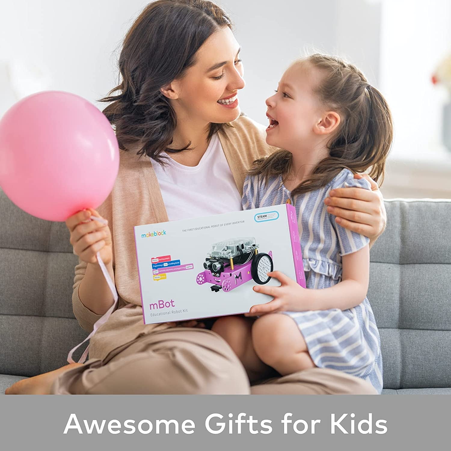 Buy Makeblock mBot Pink Coding Robot Kit, STEM Projects for Kids Ages 8 ...