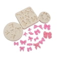 Candy Chocolate Molds Bowknot Candy Shaped Silicone Fondant Molds Cake ...
