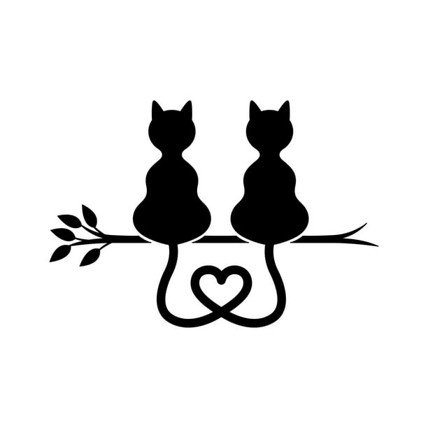 Love of Cats Sticker Decal Die Cut - Self Adhesive Vinyl - Weatherproof ...