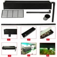 Black Luxury 125Gal LED Aquarium Kit, Large Glass Fish Tank with Tri ...