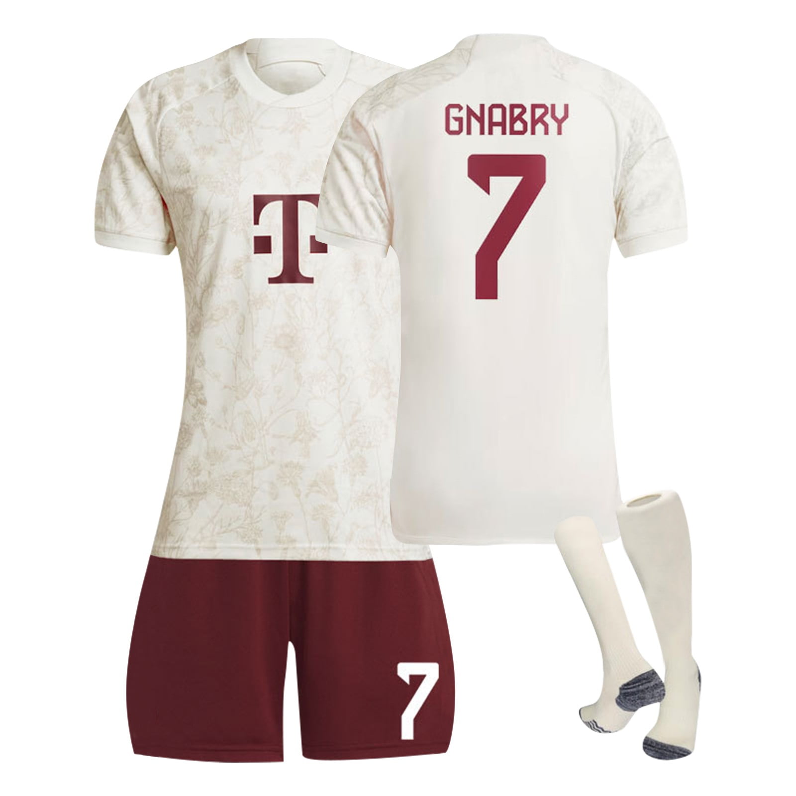 Sien 2324 Munich Soccer Team Away Game Khaki Soccer Jersey, #7 GNABRY Short Sleeve Cool Soccer ...