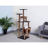 Go Pet Club 40-in Cat Tree & Condo Scratching Post Tower, Beige ...