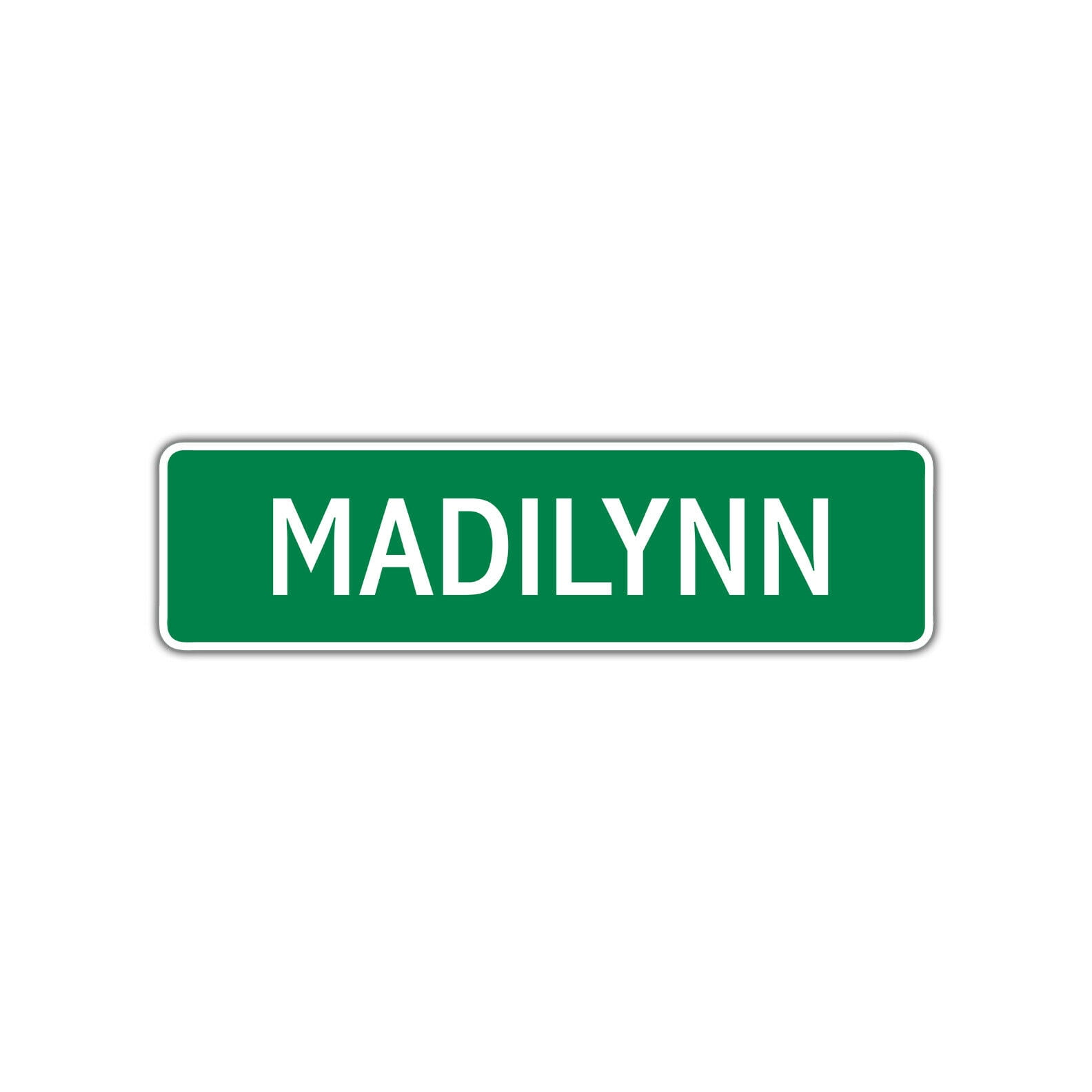Madilynn Girls Children Name Letter Printed Label Indoor Outdoor Unique ...