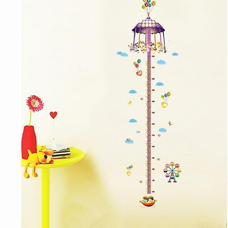 Amusement Park Colorful Cartoon Height Measure Wall Stickers Peel And ...