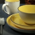 Free Shipping! Elama Mellow-Yellow 16-Piece Dinnerware Set - Walmart.com