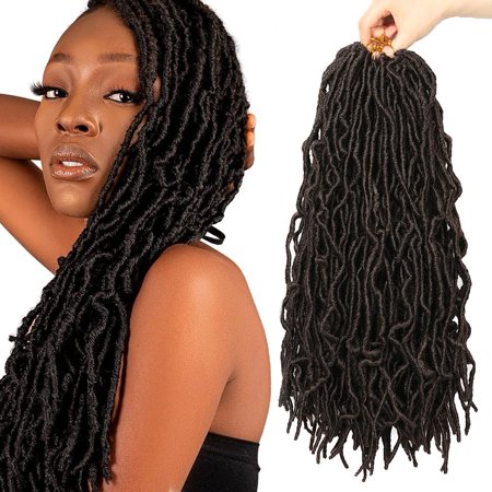 18 Inch 6 Packs Soft Locs Crochet Hair Faux Locs Crochet Hair Pre ...