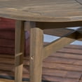 Jaxson Outdoor 39" Bar Height Acacia Wood Patio Table, Gray - Walmart.com