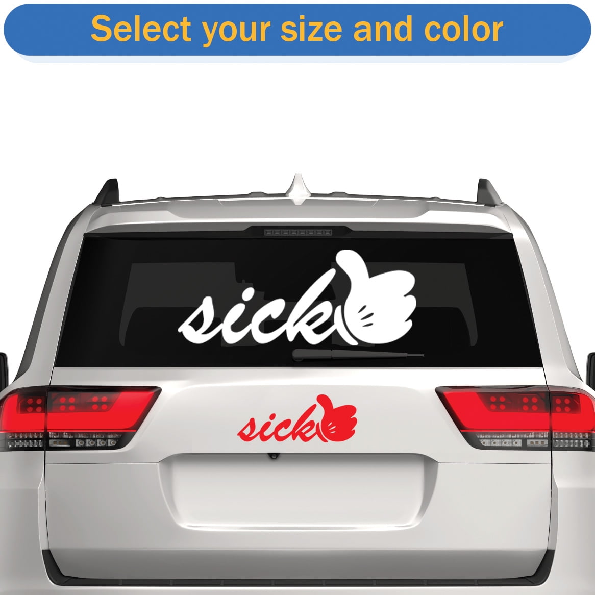 Sick Sticker Decal Die Cut - Self Adhesive Vinyl - Weatherproof - Made ...