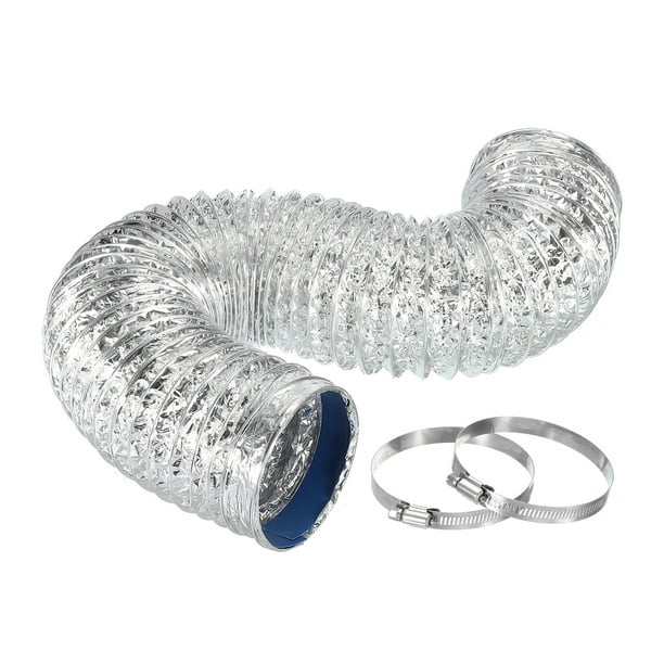 Uxcell Air Aluminum Ducting 3 Inch 3.28 Feet Non Insulated Aluminum ...