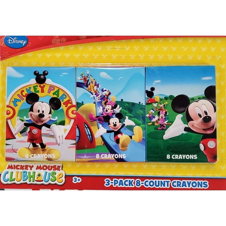 Mickey Mouse Crayons - 3 Packs of 8 Crayons | Walmart Canada