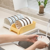 SSBSM Large-capacity Dish Storage Rack Partition BPA Free Drainage ...