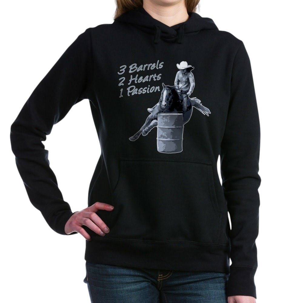 CafePress - Barrel Racing Horse Black - Pullover Hoodie, Classic ...