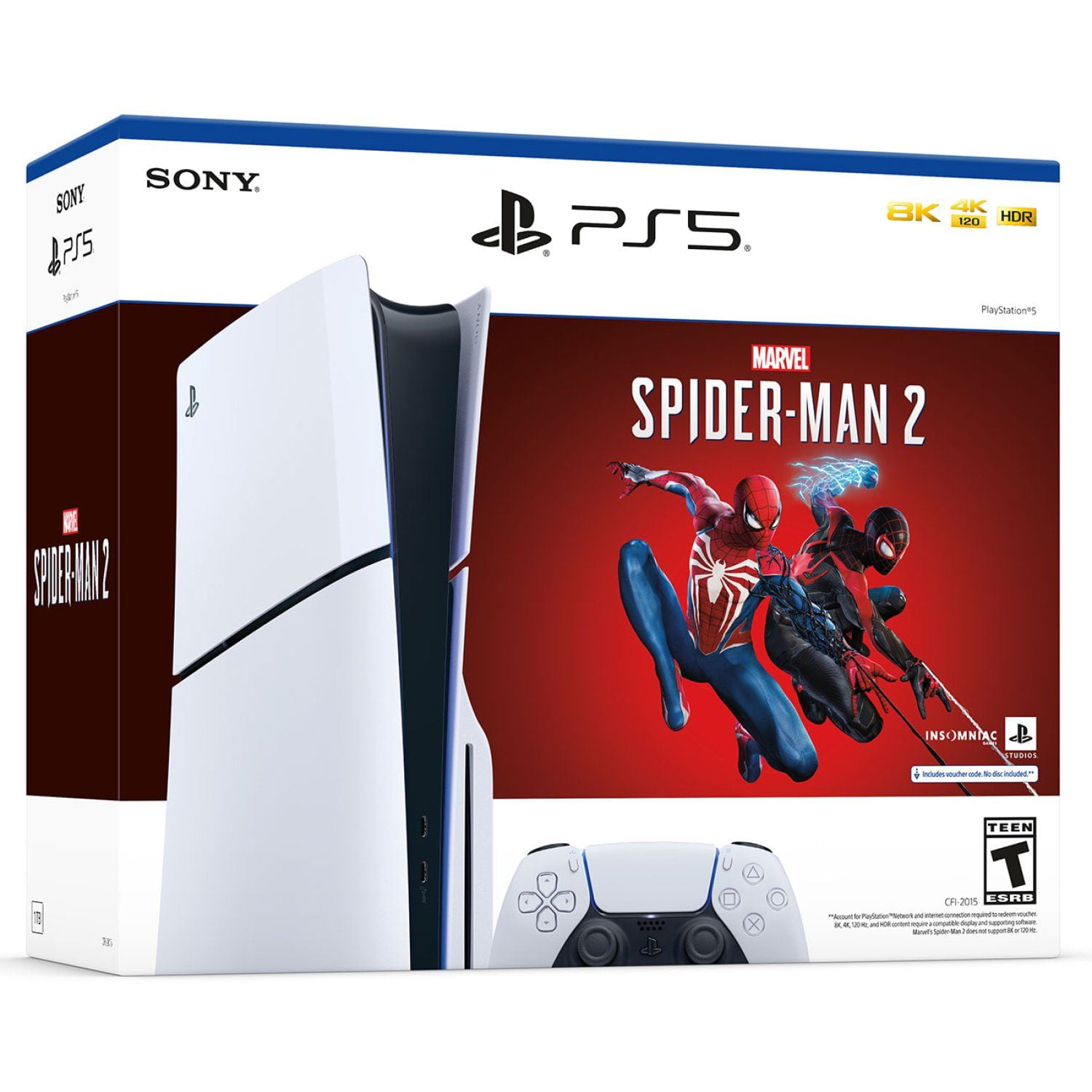 Consola PlayStation 5 Slim con Videojuego Spider-Man 2, SSD NVMe PCIe 4 ...