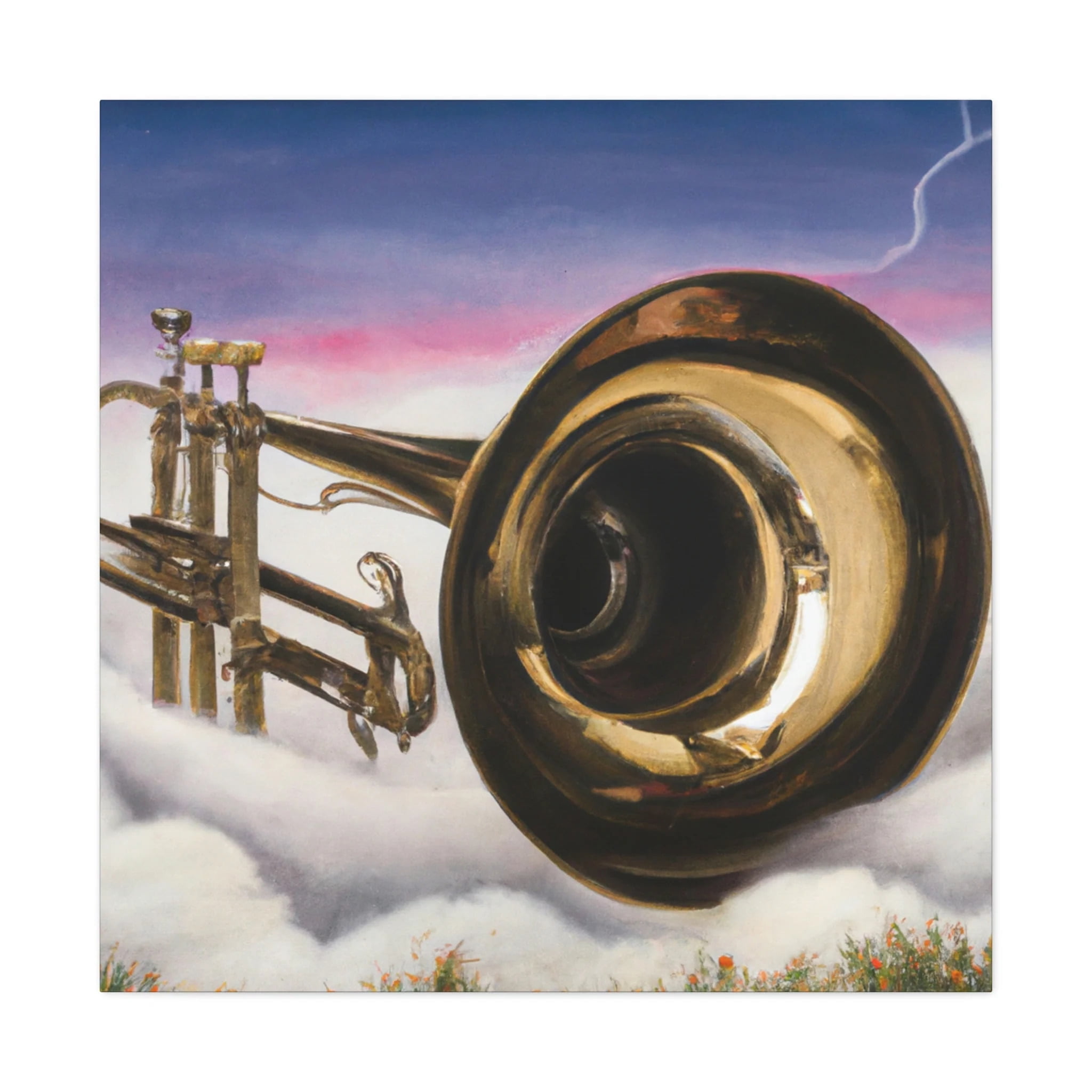 Trombone: A Reflection - Canvas - Walmart.com