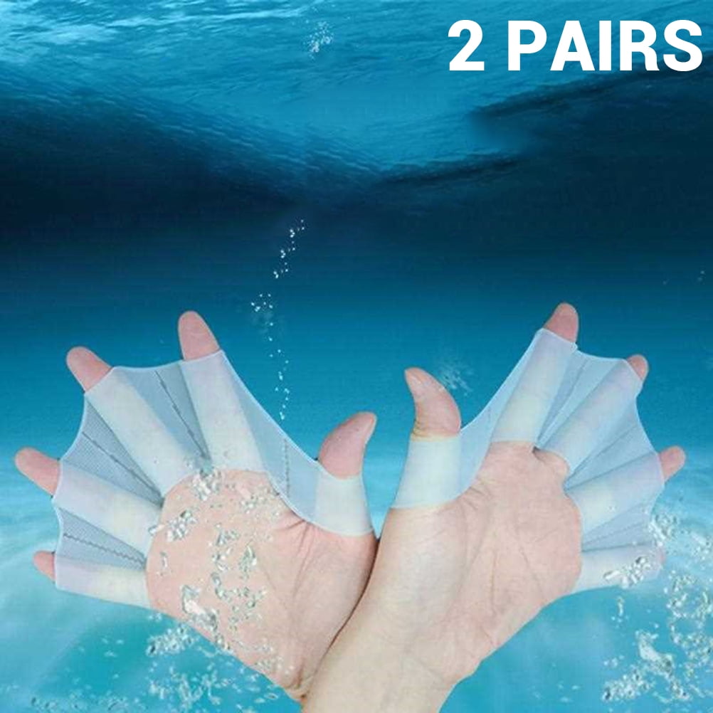 CNMF Frog Silicone Hand Swimming Fins Handcuffs Flippers Hand Paddles ...