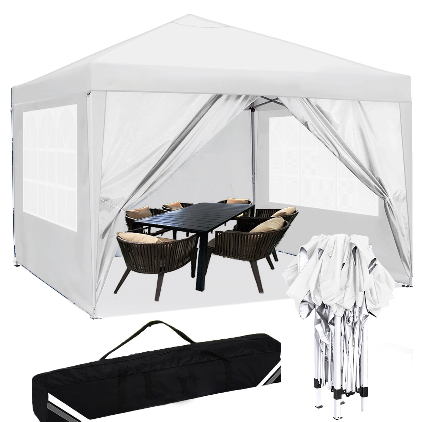 Click here for Cobizi 10x10 Pop Up Canopy With Sidewalls Waterpro... prices