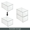Mdesign Stackable Kitchen Storage Bin Pull Out Drawer Cabinet