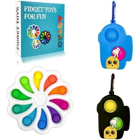 Fidget Toys Packs Bubble Sensory Simple Dimples Fight Toys Fidget Box ...