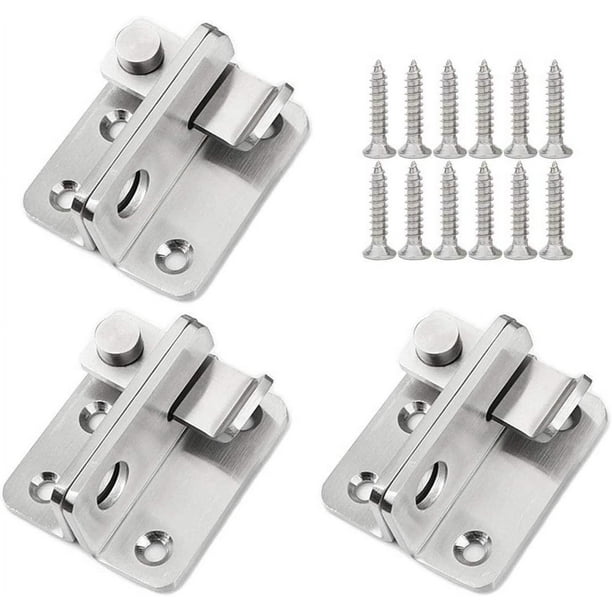 Gate Latch 3 Pieces Gate Latch Hasp Door Padlock Latch Door Toggle Lock ...