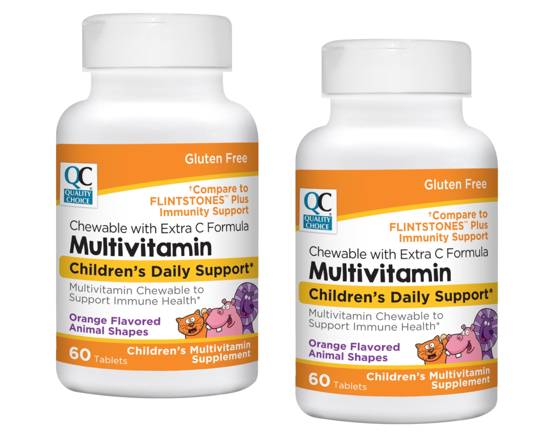 Quality Choice Chewable Multivitamin with Extra C Formula Children's ...