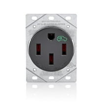 Leviton 3018872 50A 250V Single Black Outlet - 14-50R - Walmart.com