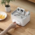 1pc Multifunctional Tissue Box with Phone Holder, 2 Colors Available ...