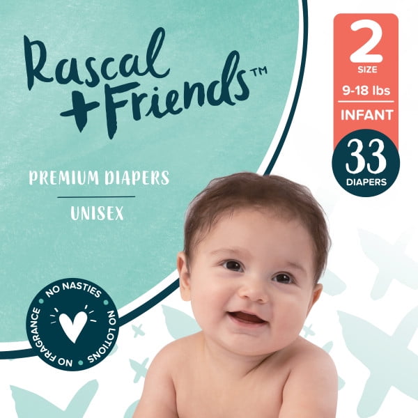Buy Rascal Friends Premium Diapers, Size 2, 33 Count Online in India ...