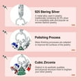 925 Sterling Silver Charm for Women Bracelets Necklace Christmas Tree ...
