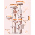 Cat Tree 71-inch Tower For Indoor Cats Large Adult Multi-level Condo 8 ...