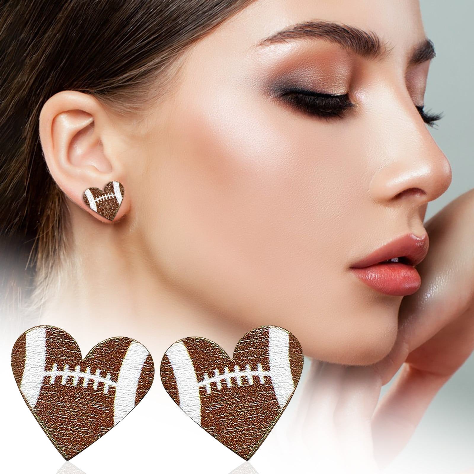 Click here for Egnmcr Stud Earrings For Women Sports Baseball Ear... prices