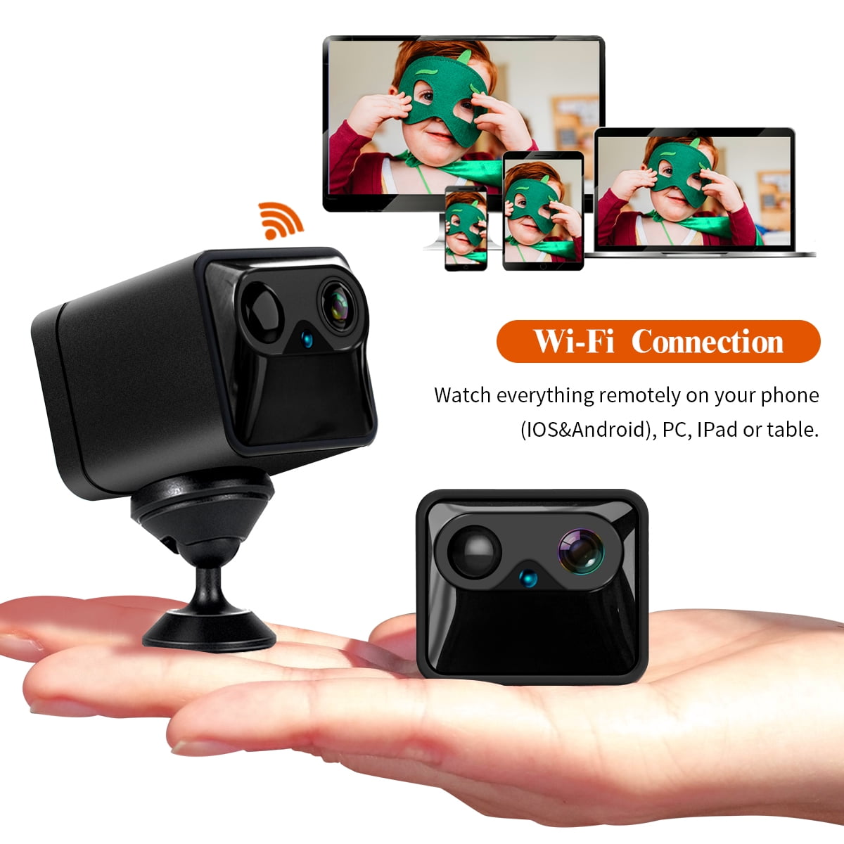 4K Ultra HD Mini Camera / Cat Camera/Dog Camera/Nanny Cam, Wireless ...