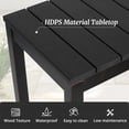 Outdoor Bar Table, 45" Patio Bar Height Counter Console Table, Black ...